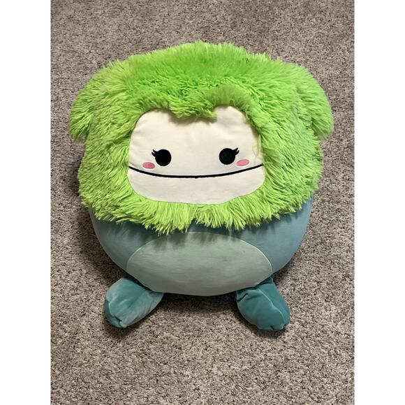 Squishmallows | Toys | Bren The Green Bigfoot Squishmallow Blue ...